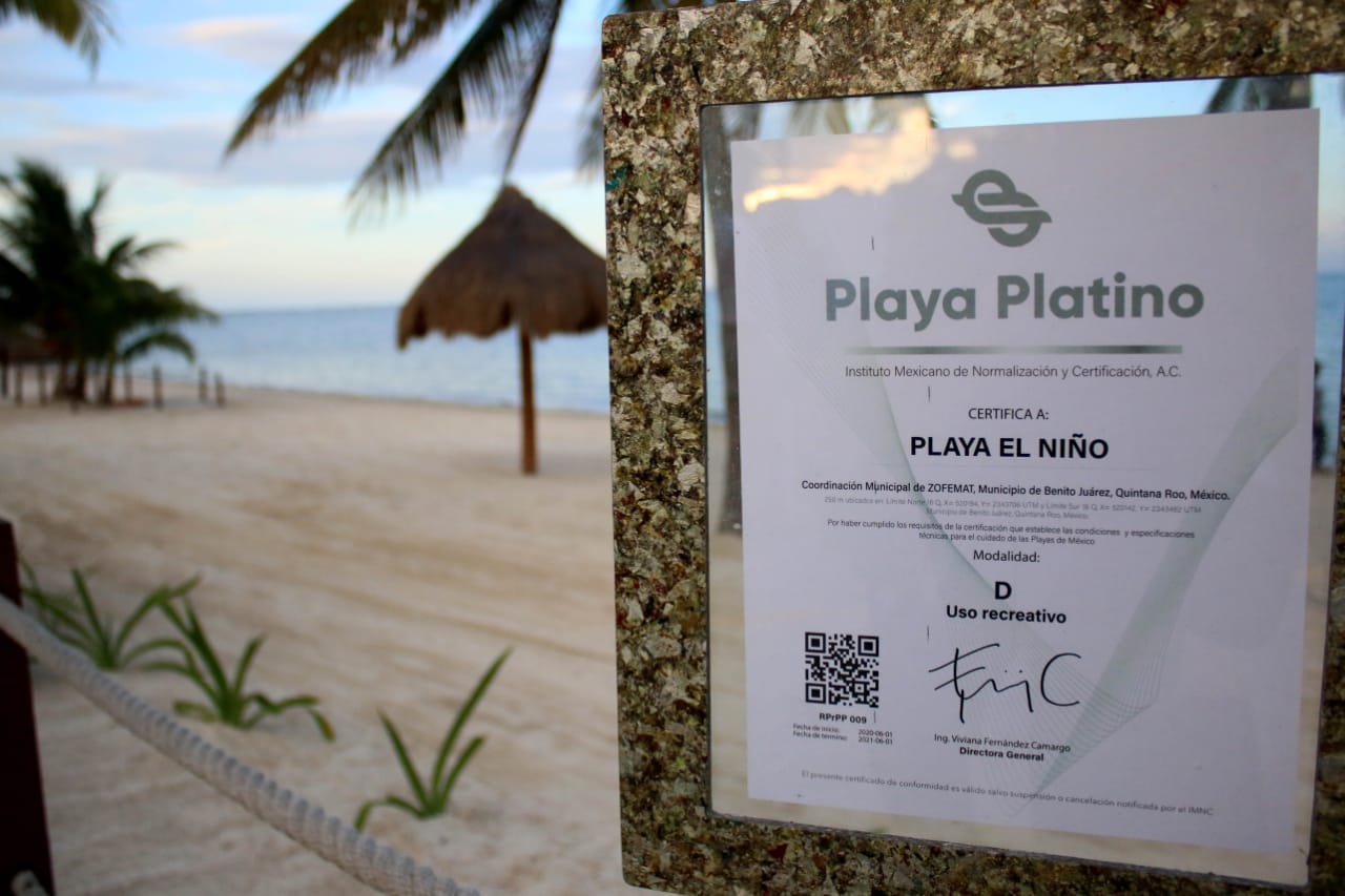 Playas de Cancún reciben la certificación “Playa Platino” | Cancún Mío