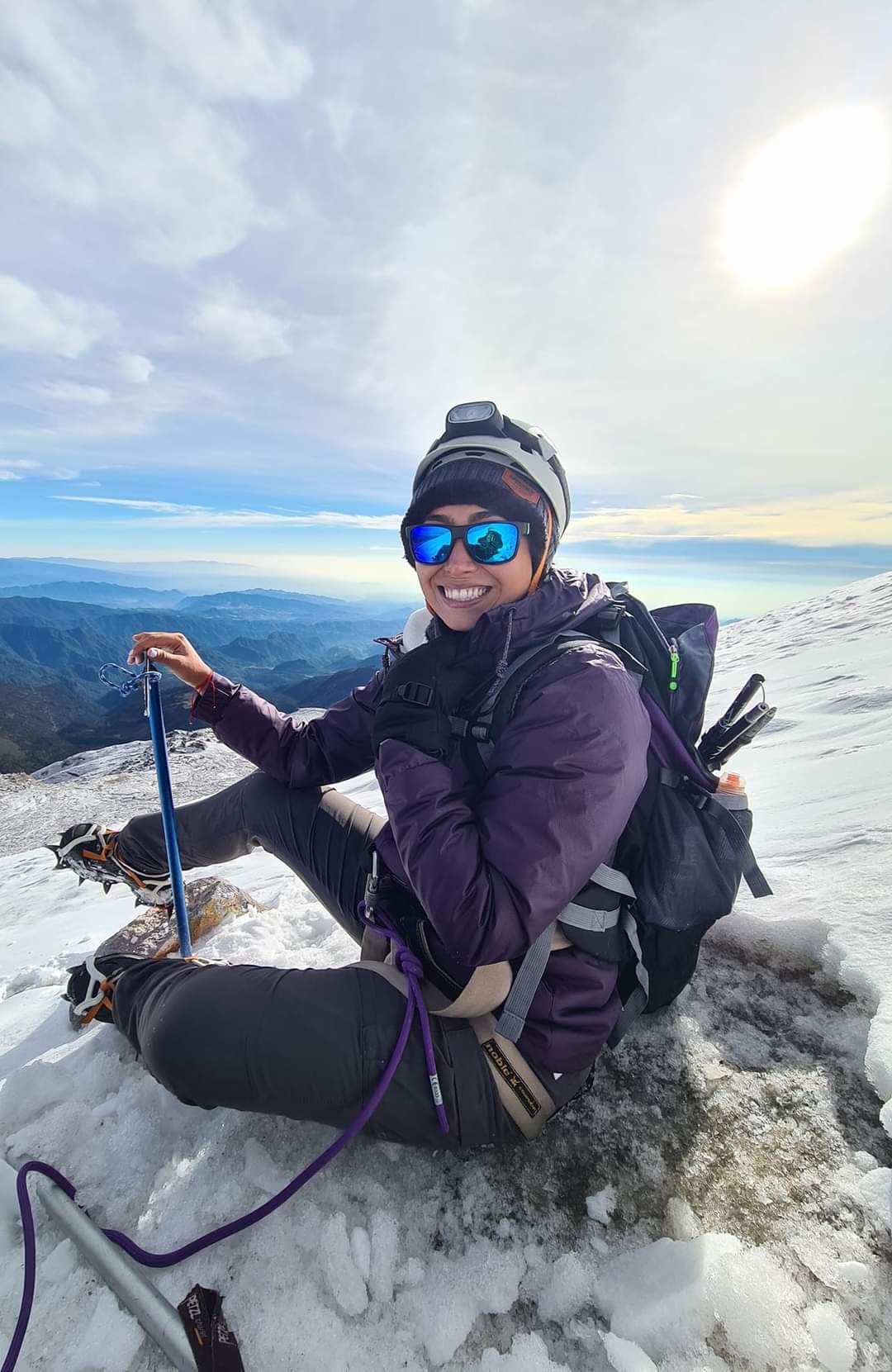 ¡Lo hizo! María Sosa escaló y conquistó el Pico de Orizaba | Cancún Mío