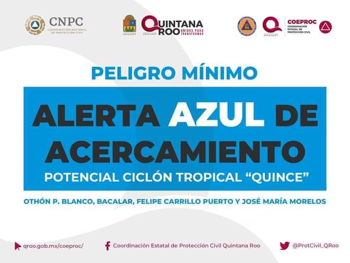 «Alerta azul de acercamiento, peligro mínimo”: @MaraLezama | Cancún Mío