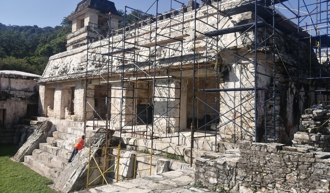 Avanzan trabajos de conservación arquitectónica en Palenque | Cancún Mío