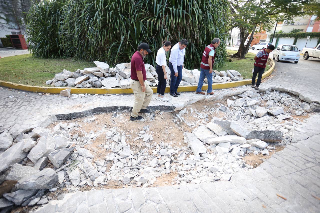 Constatan reparación de hundimiento en Cancún | Cancún Mío