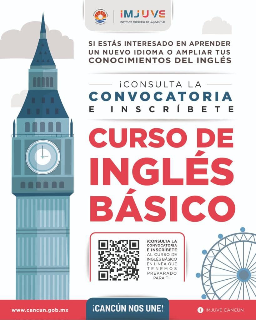 Ofrecen curso de inglés básico gratuito para jóvenes cancunenses ...