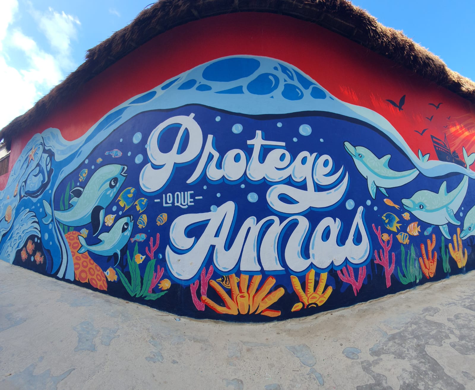 Obra de arte en playa Forum de Cancún llama a proteger los océanos ...
