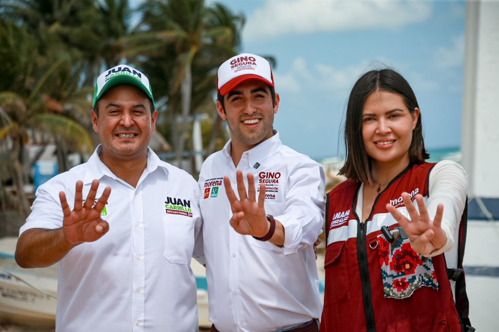 Juan Carrillo, Gino Segura y Anahí González se unen para escuchar a portomorelenses | Cancún Mío