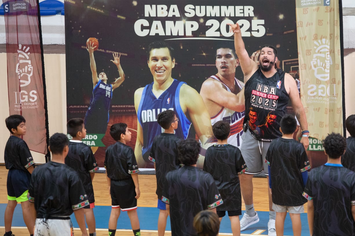 Eduardo Nájera y Horacio Llamas inspiran a jóvenes en el NBA Summer ...