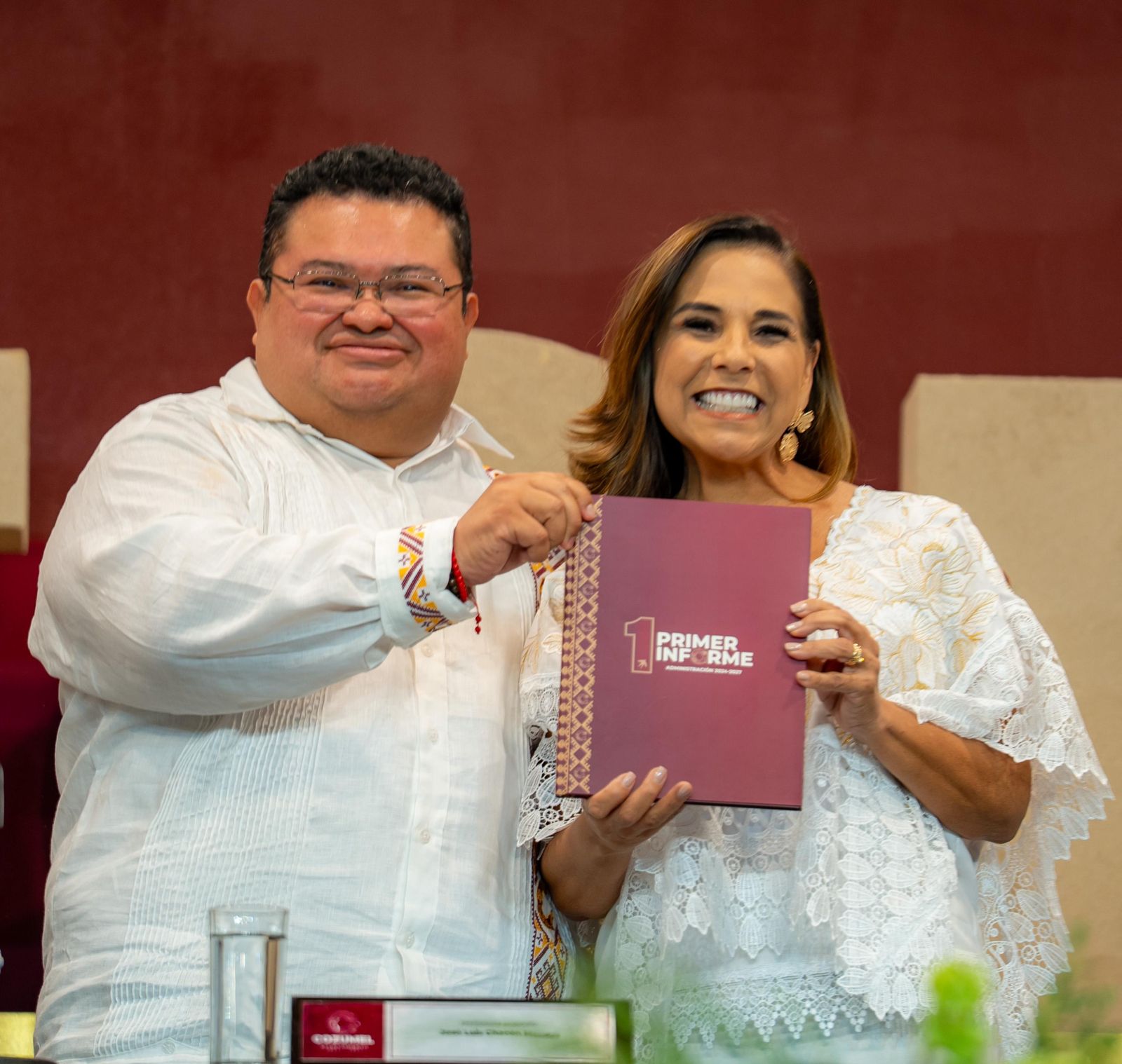 Primer Informe de Gobierno de José Luis Chacón en Cozumel